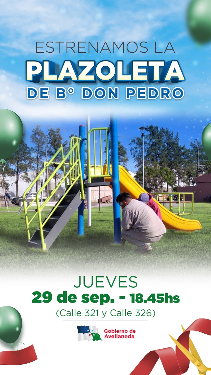 Avellaneda inaugura un nuevo espacio verde en B° Don Pedro - Gobierno ...